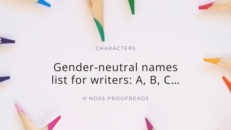 Gender-neutral name generator | H Noss Proofreads