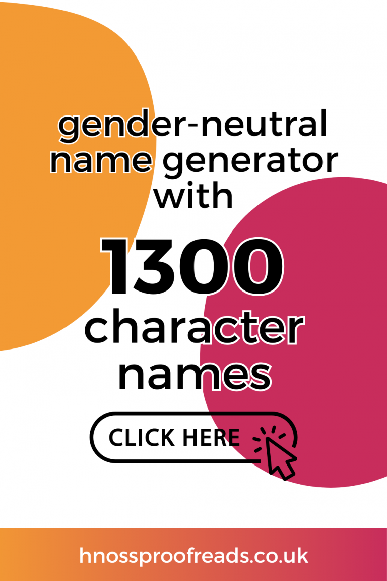 Gender-neutral name generator | H Noss Proofreads