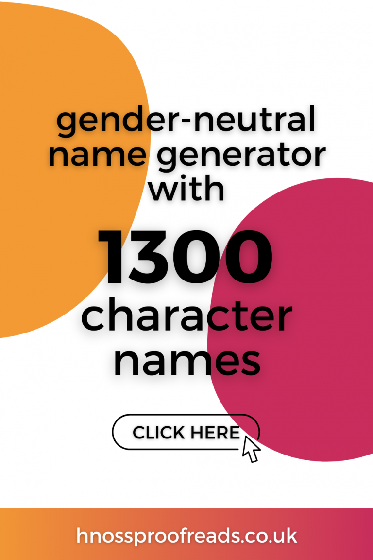 Gender-neutral name generator | H Noss Proofreads